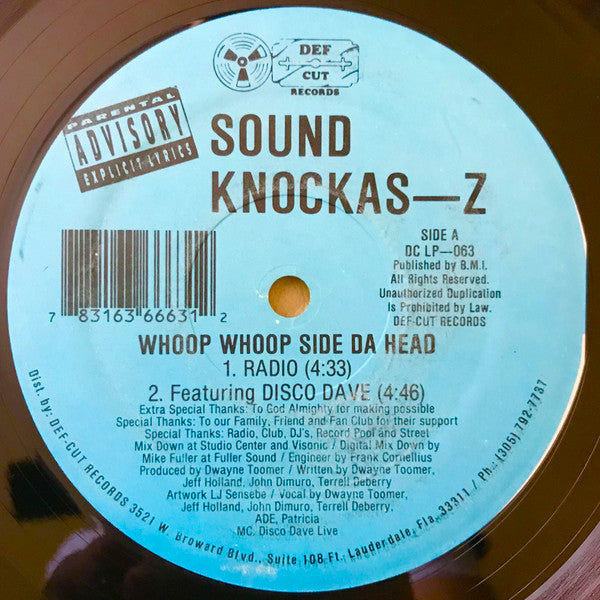 Buy Sound Knockas-Z : Whoop Whoop Side Da Head (12", Single) Online for a great price ...